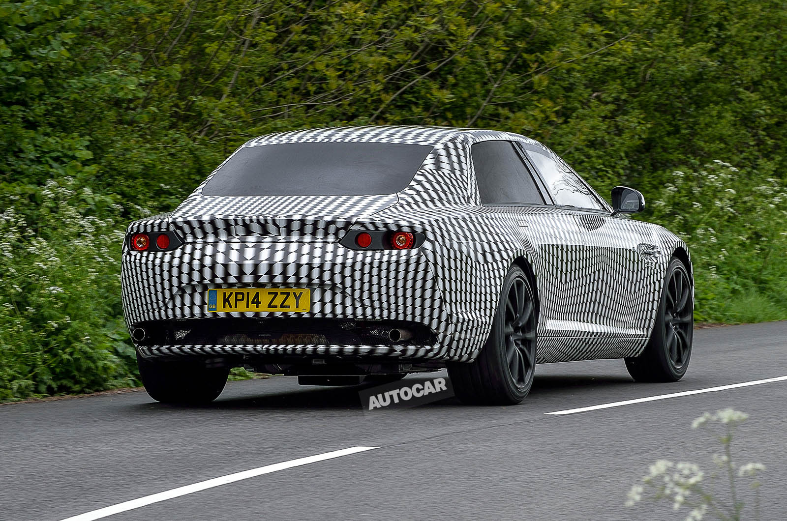 Extremely striking "Bespoke" Aston Martin super-saloon spied - Built by ...