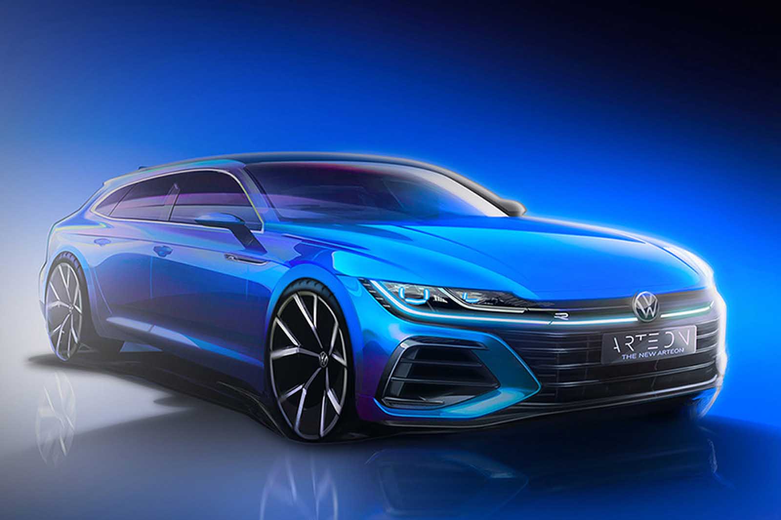 New Volkswagen Arteon Shooting Brake revealed in sketch | Autocar