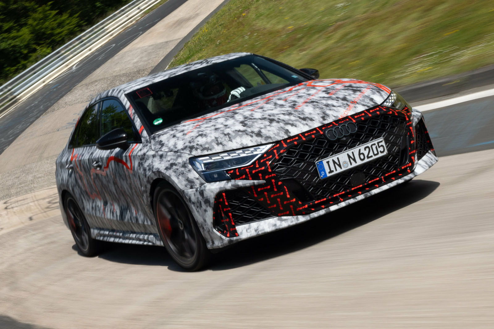 First pictures of facelifted Audi RS3 as it claims Nürburgring record ...