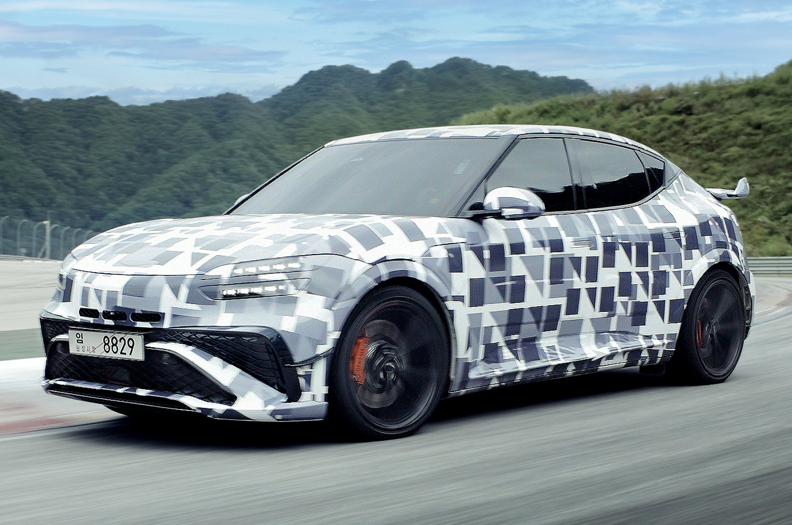 First picture of Genesis GV60 Magma released ahead of unveiling | Autocar