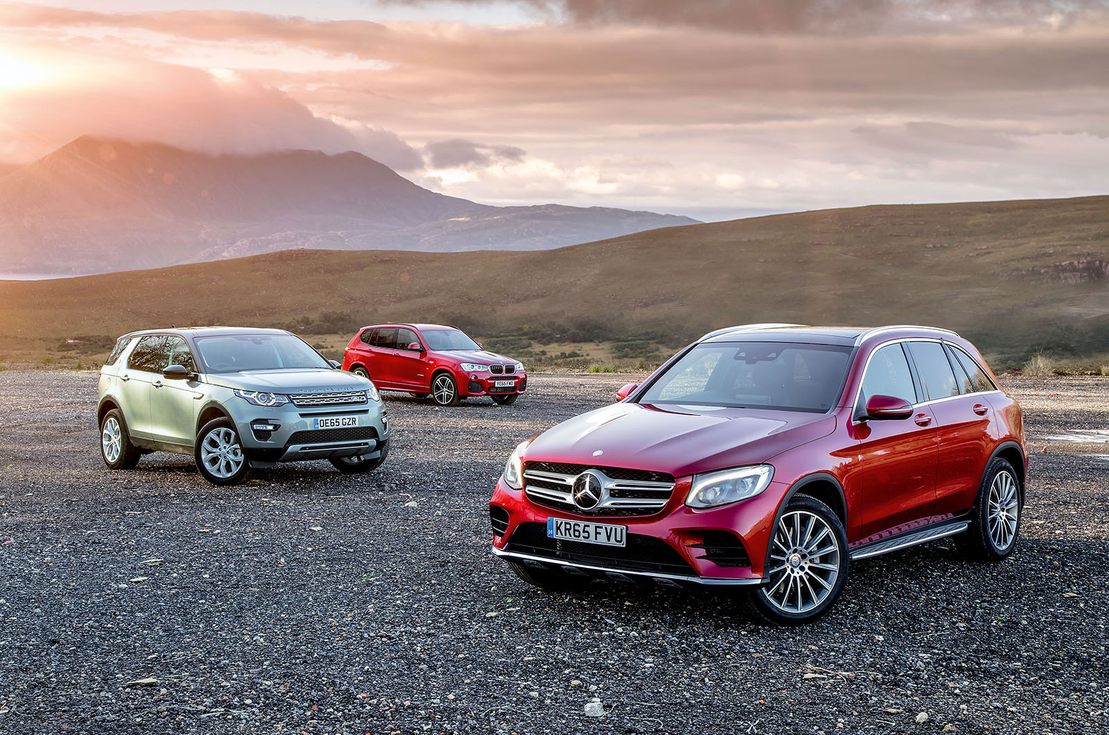 Mercedes-Benz GLC vs. Land Rover Discovery Sport and BMW X3 - Group ...