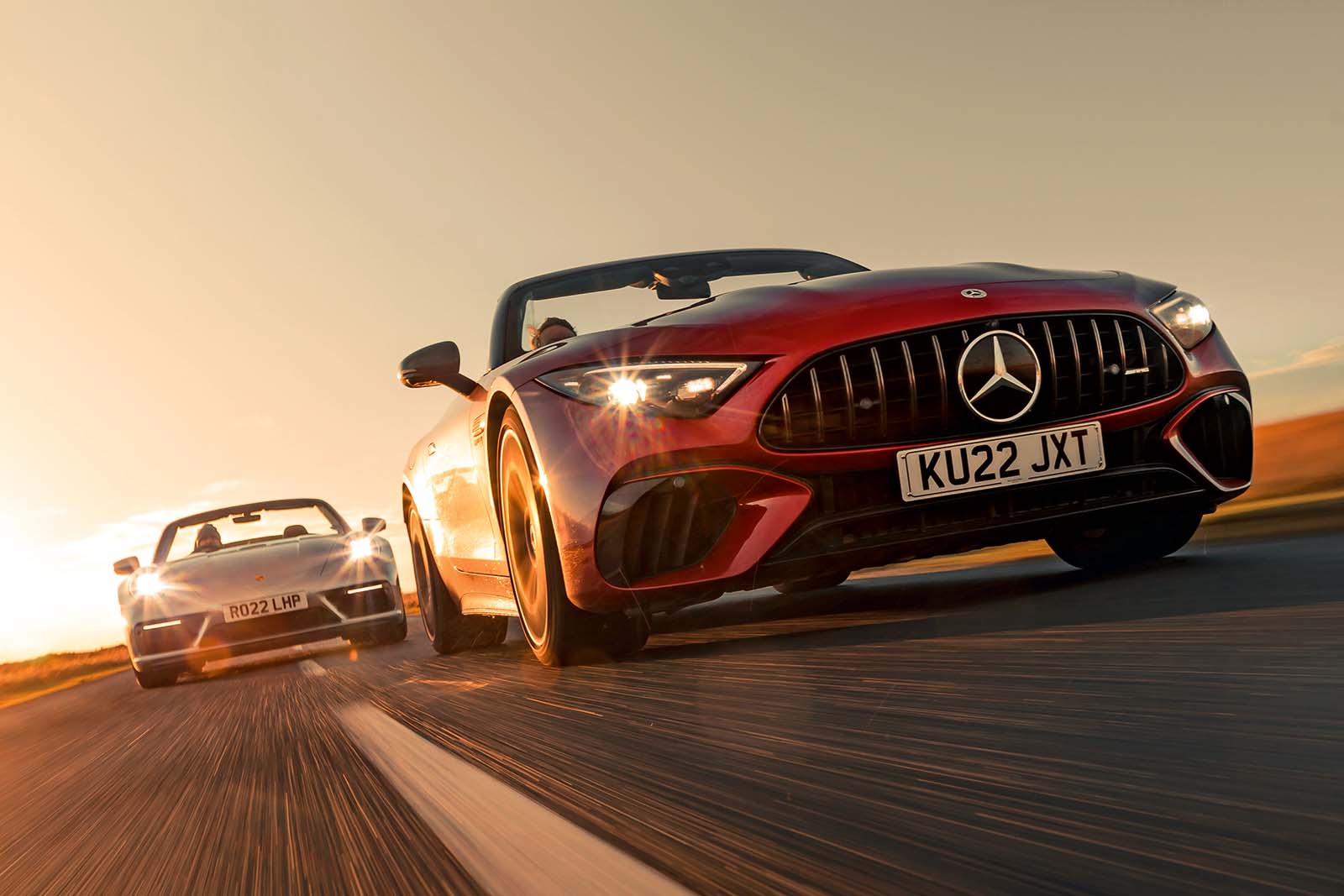 GT showdown: Mercedes-AMG SL 55 vs Porsche 911 GTS | Autocar