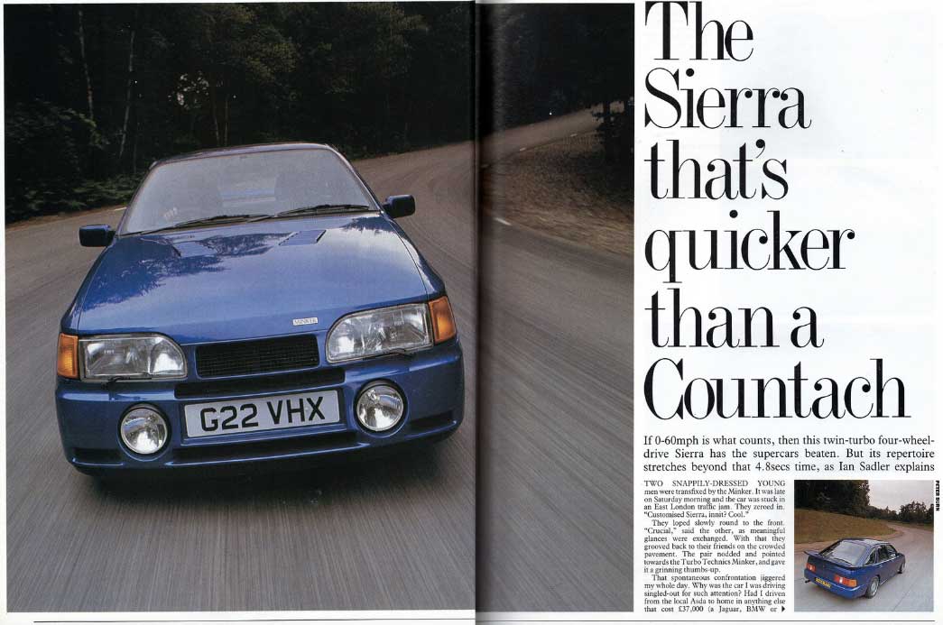 Ford Sierra Minker K1: quicker than a Countach – Throwback Thursday ...