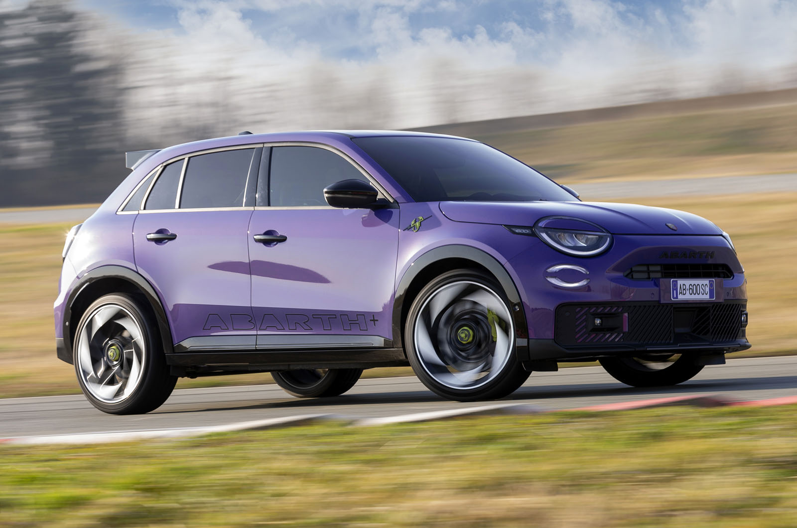 New pictures of 237bhp Abarth 600e mark brand's 75th anniversary | Autocar