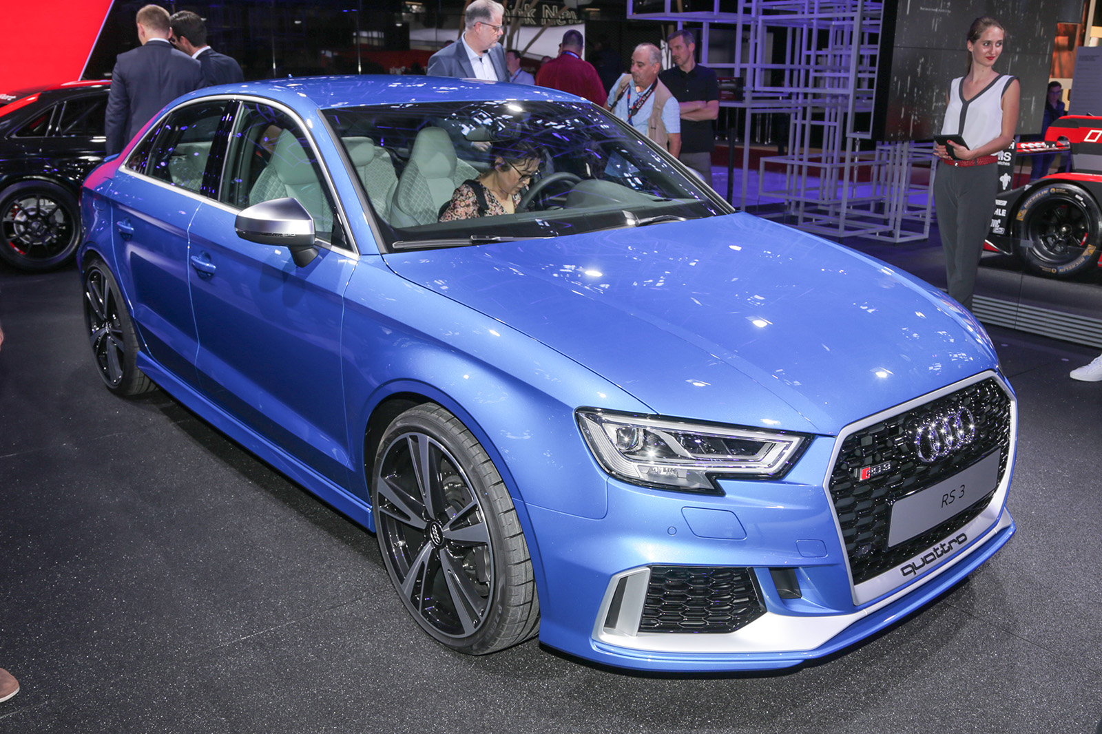 Audi RS3 saloon and RS3 LMS racer revealed in Paris | Autocar