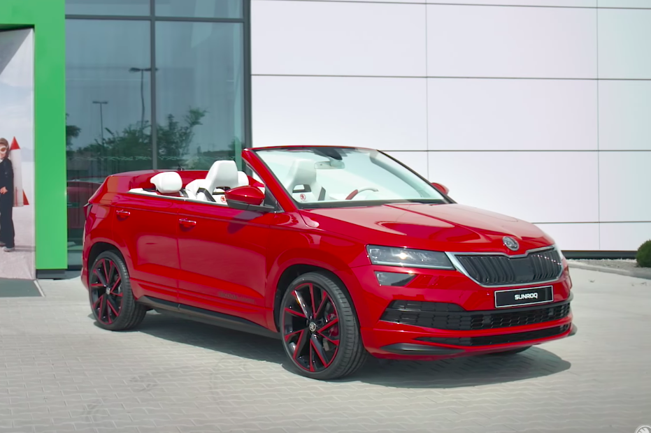 Skoda Sunroq revealed as student-created Karoq-based roadster | Autocar
