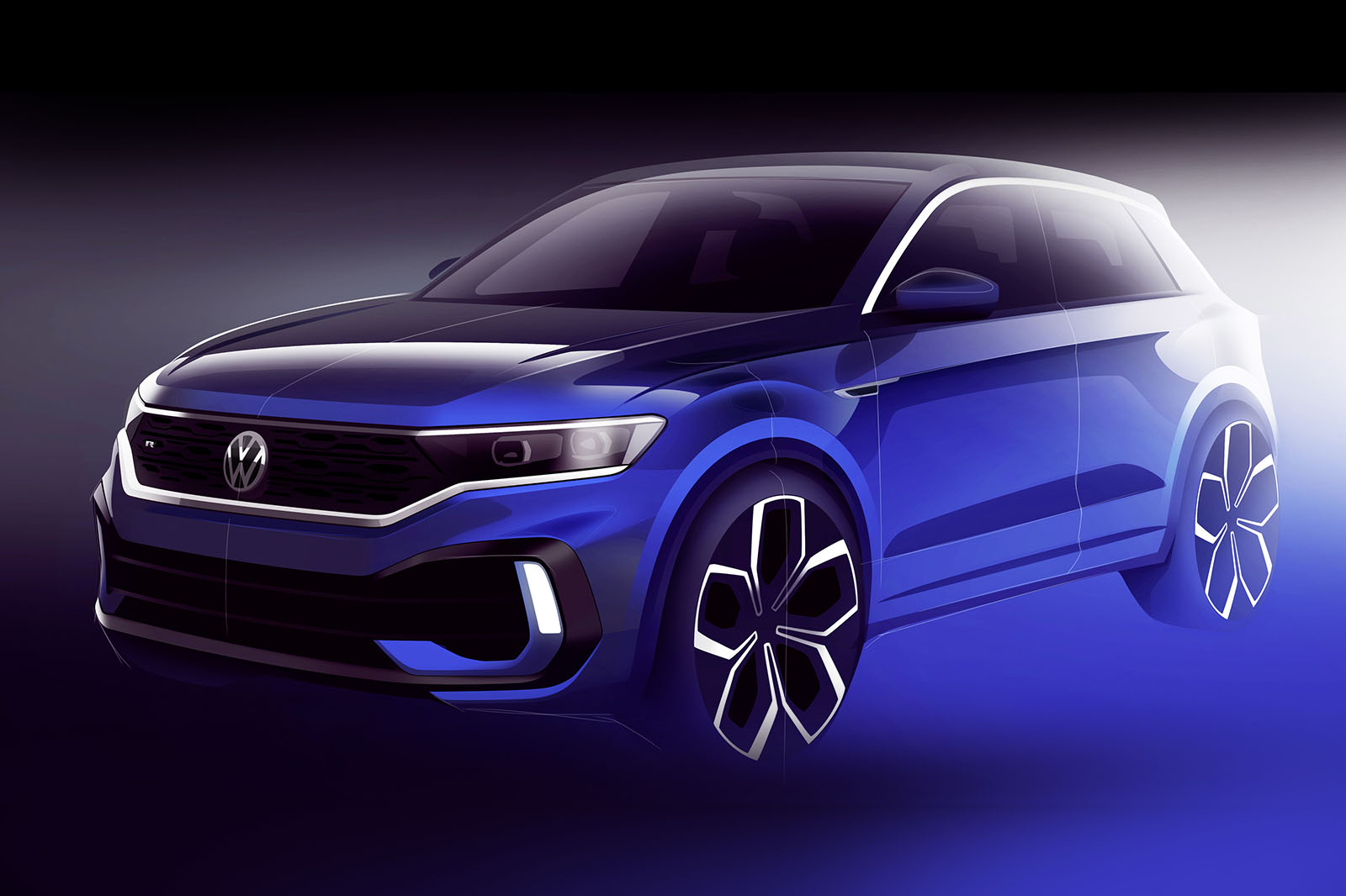 Volkswagen T-Roc R: First official image released of 296bhp SUV | Autocar