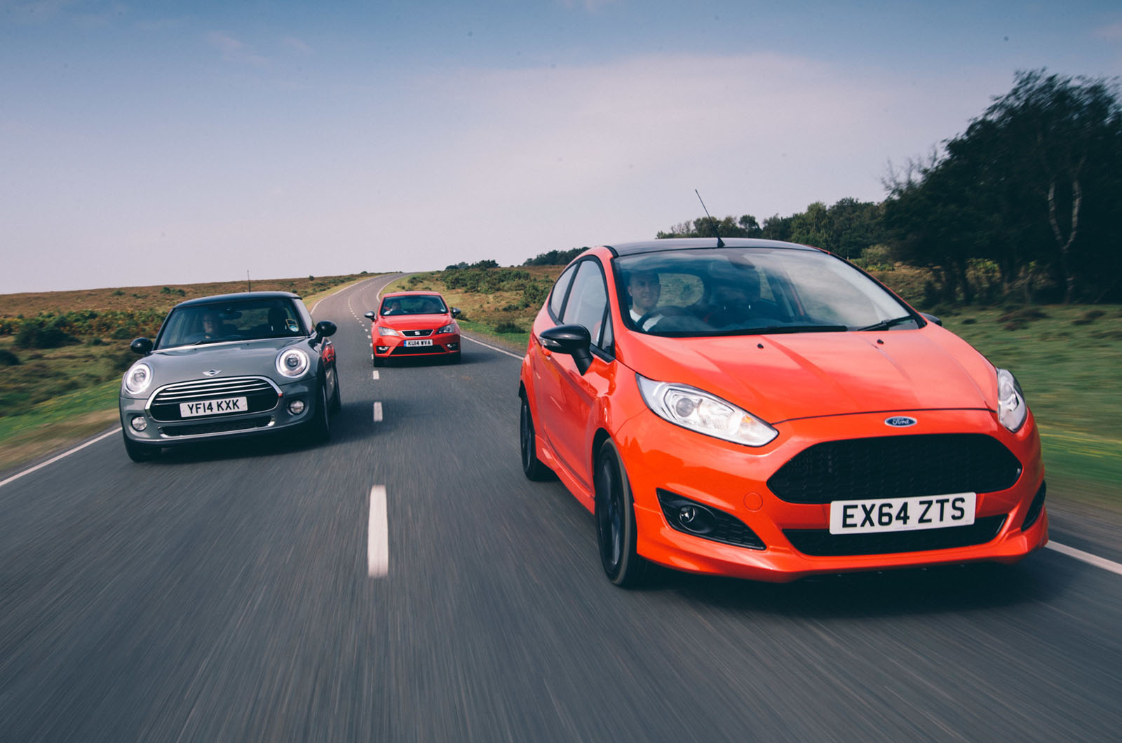 Comparison: Ford Fiesta Red Edition versus Mini Cooper and Seat Ibiza ...
